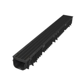 Shallow Channel Drain (£5.70 each) x 1m HDPE Grid 80mm Depth X 5